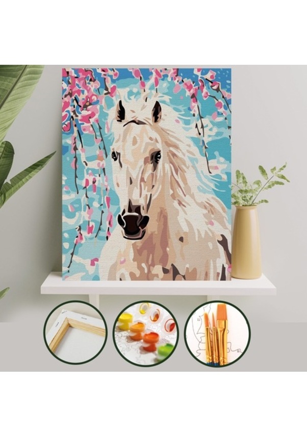 Sayılarla Boyama Tuval Seti 40X50 Cm - Beyaz At Fiyatları ve Özellikleri