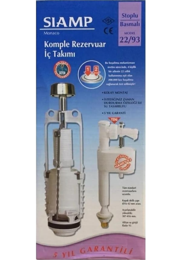 SIAMP KOMPLE REZERVUAR İÇ TAKIM 22/93 MODEL Fiyatları ve Özellikleri