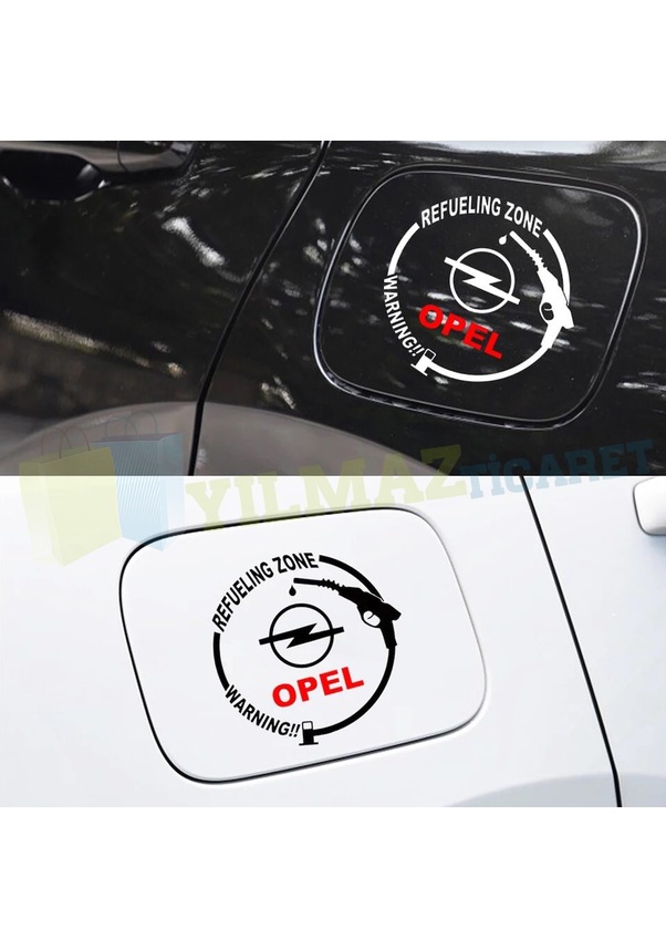 Opel Logo Benzin Dizel Depo Kapağı Oto Sticker Yapıştırma Etiket 12 X ...
