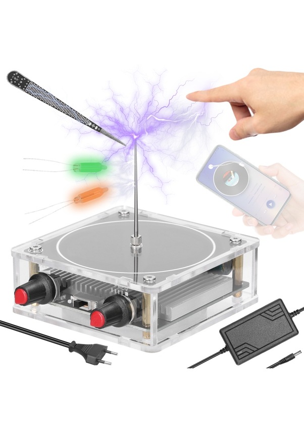 Shineyee Taşınabilir El Tipi Tesla Bobini Hoparlör Bt Hoparlör Yapay ...