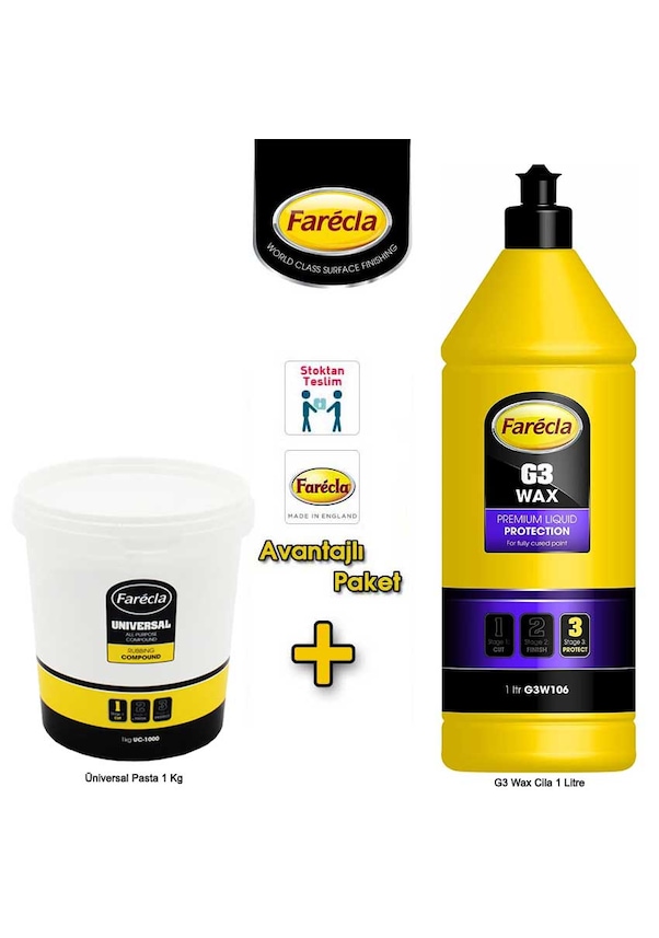 Farecla G3 Wax Premium 1 Lt Üniversal Pasta 1 Kg Fiyatları ve Özellikleri