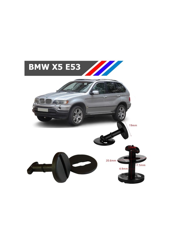 Bmw X5 E53 Taban Döseme Klipsi 51471881521 500020345 - Paket Adeti / 15 ...