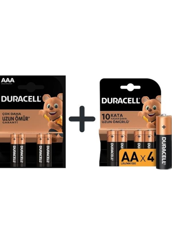 Duracell 2lı Pıl Set 5014080-mon Kalem Pıl 4lu Aa 20 - 5014081- Mon Ince Pıl 4lu Aaa 10 ...