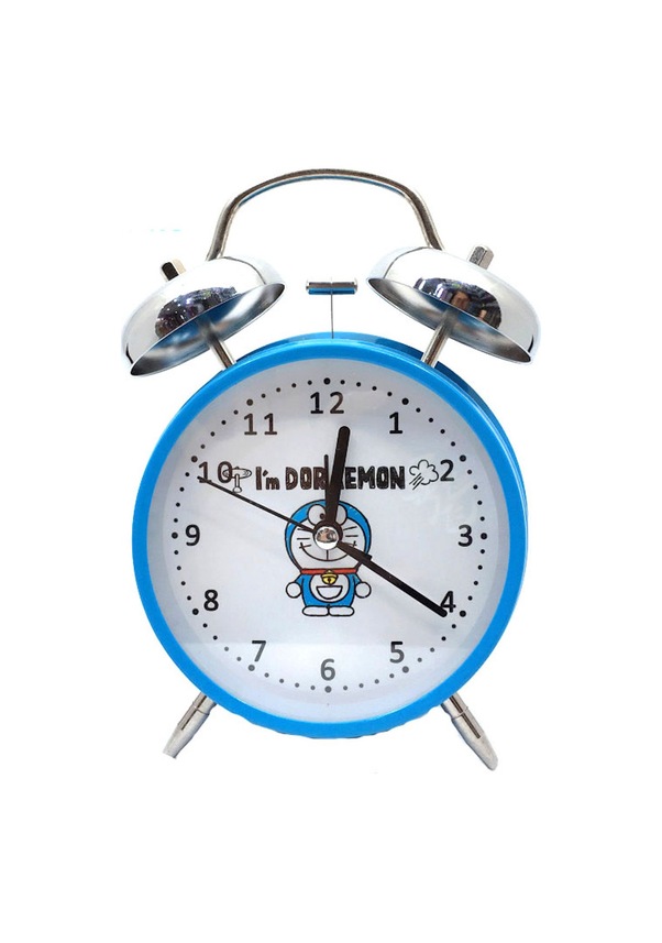 Doraemon Twin Bell Anime Çalar Saat Tik Tak Etmeyen Analog Zil Saati ...