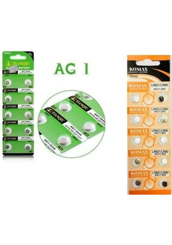 Buton Pil - Saat Lazer Hesap Makinesi Pili 10lu Paket Ag1 Lr621/lr60 1 ...