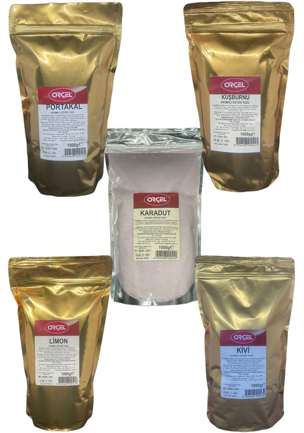 Orçel Toz İçecek Seti Oralet Çay Sıcak Soğuk Karışık 5 x 1 KG Fiyatları ...