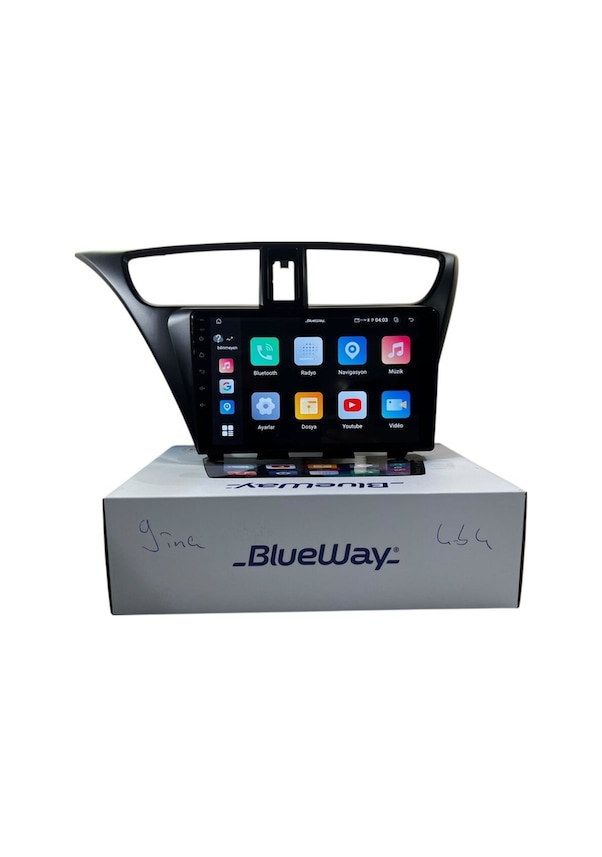 Honda Civic 2012-2017 Blueway 4-64 Profesyonel Oem Multimedia 9" Fiyatları ve Özellikleri