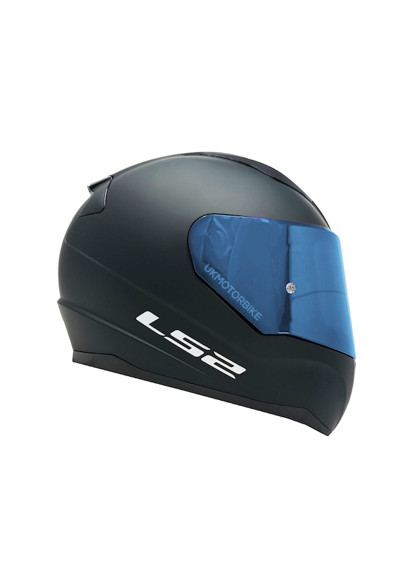 Ls2 Rapid 2 Mat Si̇yah Fullface Motosi̇klet Kaski Mavi̇ Camlı XS ...