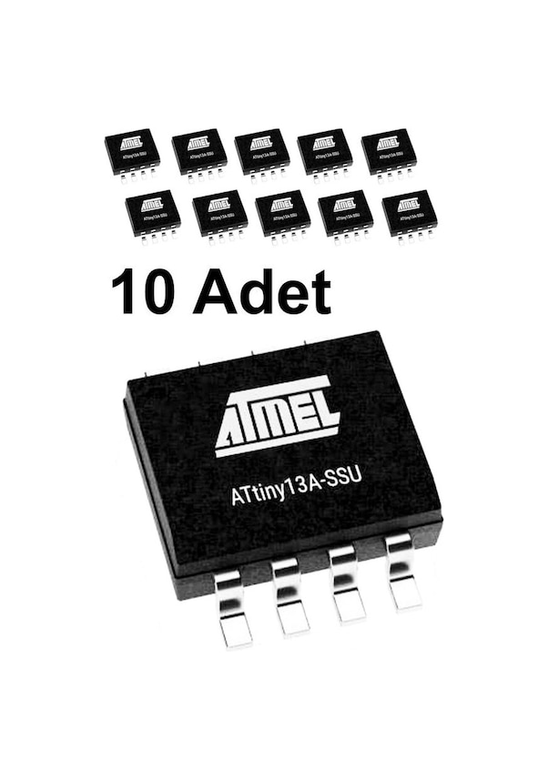 Microchip Atmel Avr Attiny13A-SSU Attiny13 Smd 10 Adet Fiyatları ve Özellikleri