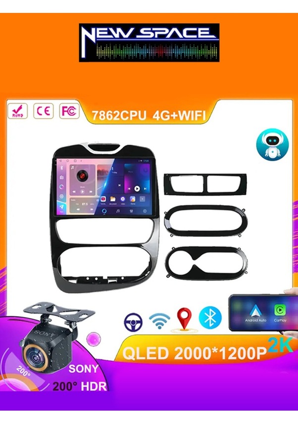 Renault Clio 4 Android 2016-2019 8gb Ram 128gb Rom Carplay Multimedya ...