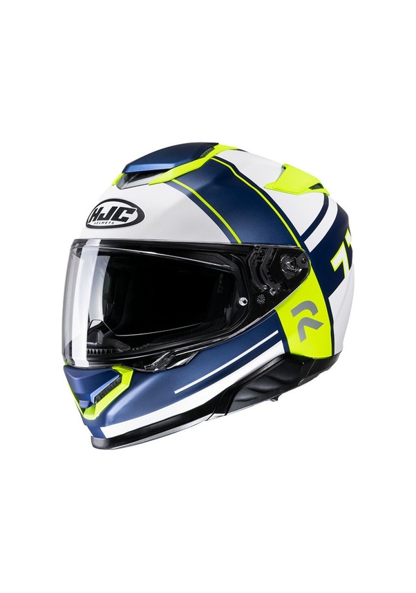 HJC RPHA 71 Zecha MC3HSF Kapalı Motosiklet Kaskı Beyaz Mavi Sarı S ...