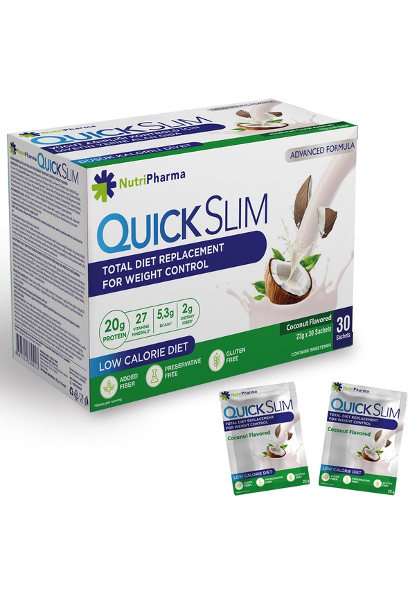Quick Slim Öğün Yerine Geçen Shake-hindistan Cevizi-30 Saşe Fiyatları ...