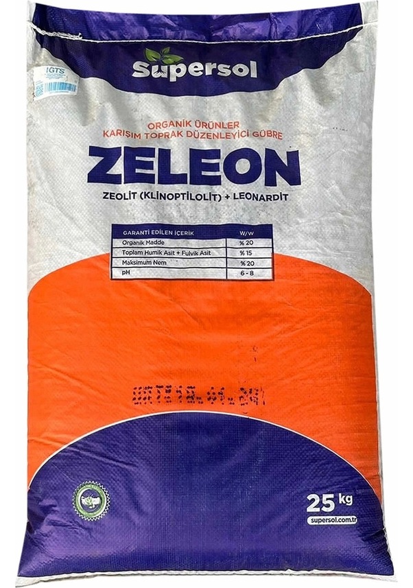 Süpersol Zeleon Zeloit+leonardit Karışım Toprak Düzenleyici Gübre 25kg ...