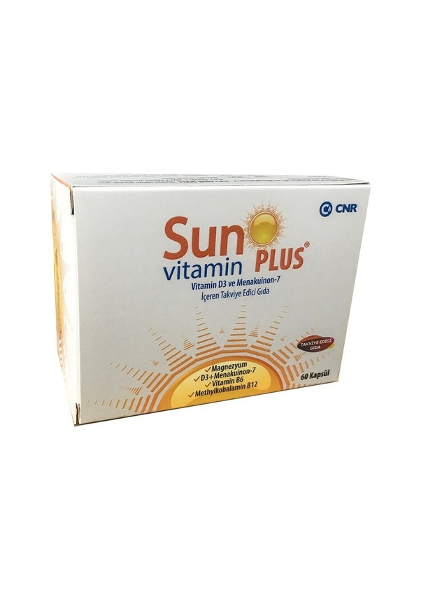 Sun Vitamin Plus Vitamin D3 İçeren Takviye Edici Gıda 60 Kapsül ...