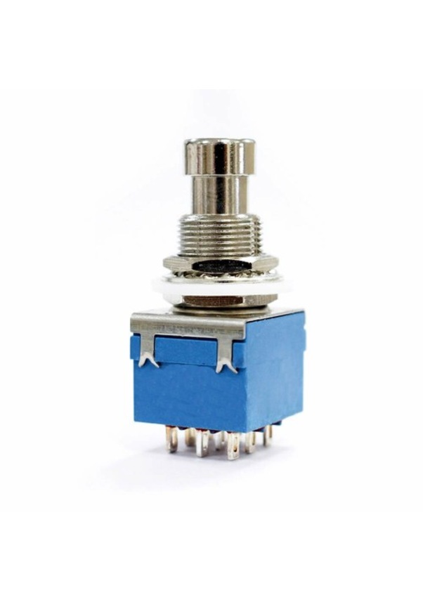 3PDT On/On/Off 3lü Anahtar AC 250V 3A 9 Pin Switch Anlık Basmalı ...