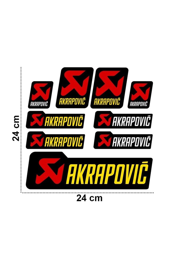 Akrapovic Sticker Set Sticker Seti Fiyatları ve Özellikleri