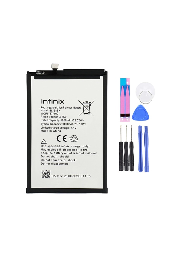 İnfinix Hote 9 Play Bl-58bx Batarya Pil Tamir Seti Ve Pil Bandı ...