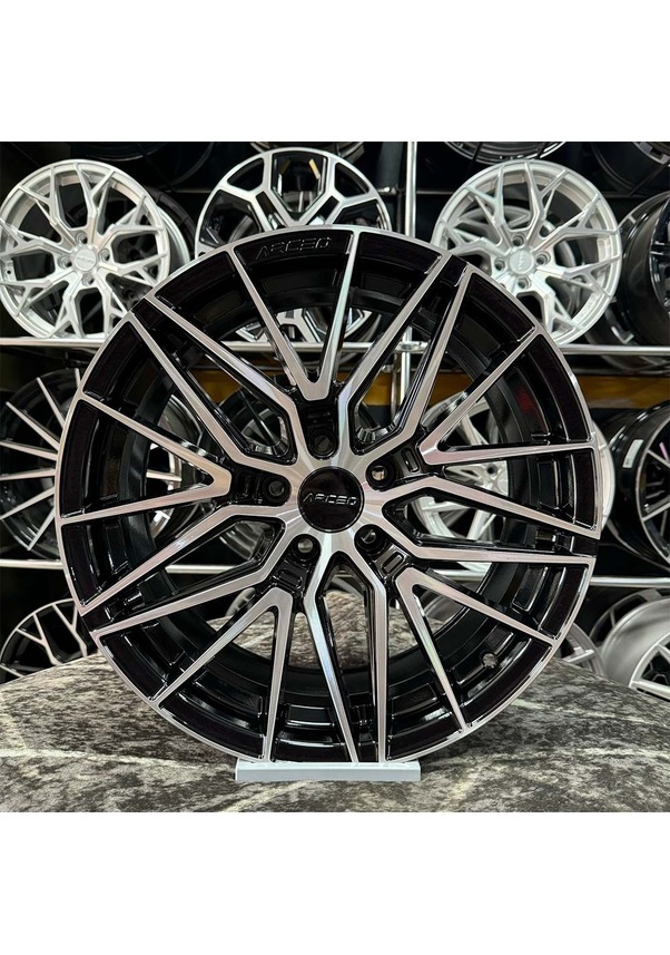 18" İnç 5x112 Arceo Sevilla Black Diamond Leon Golf Jetta Jant ...