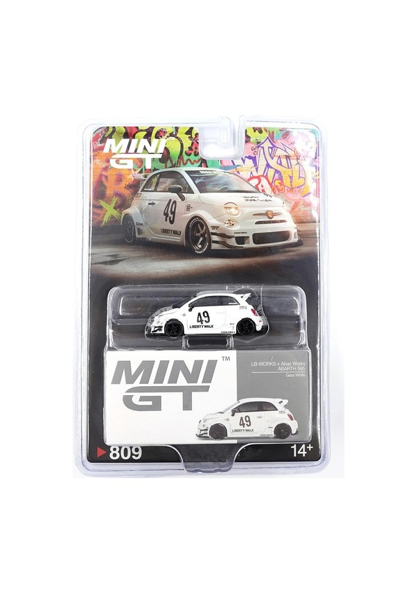 Mini Gt 809 1/64 Lb-works X Abas Works Abarth 595 Gara White - Blister ...
