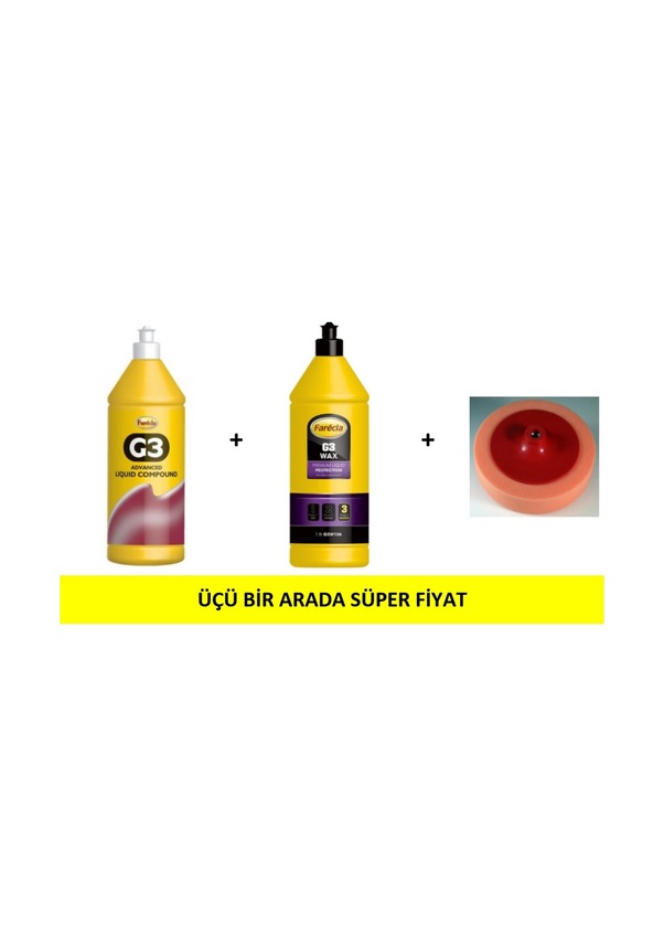Farecla G3 Pasta 1l&farecla G3 Wax 1l&befar Polisaj Süngeri 150mm ...