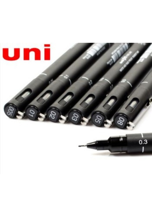 Uni Pin Fine Line Teknik Çizim Kalemleri Siyah 0.4 Mm Fiyatları ve ...