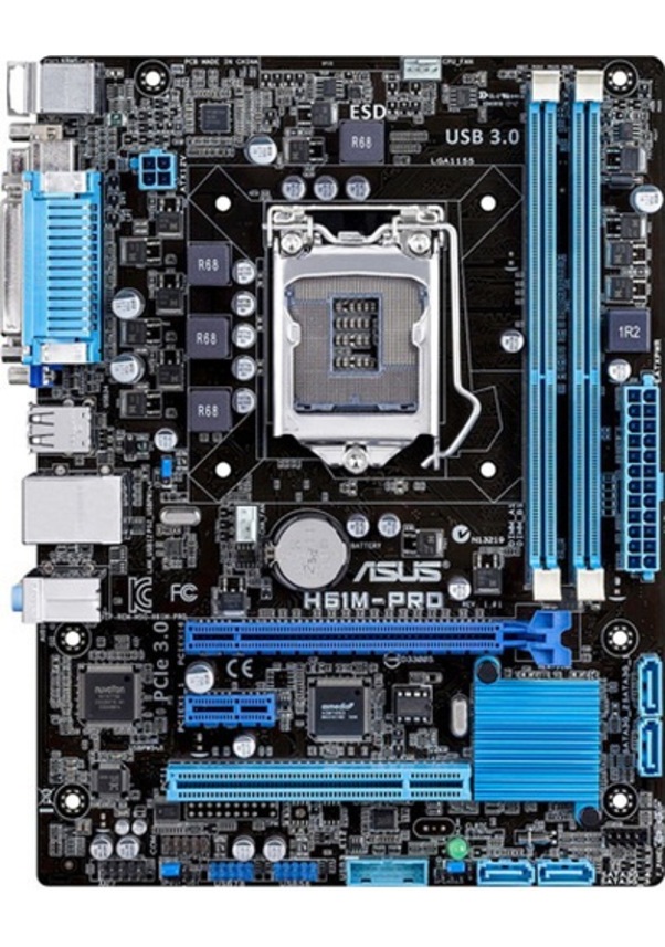 Asus H61M-PRO Intel H61 2200MHz DDR3 Soket 1155 Micro-ATX Anakart Fiyatları ve Özellikleri