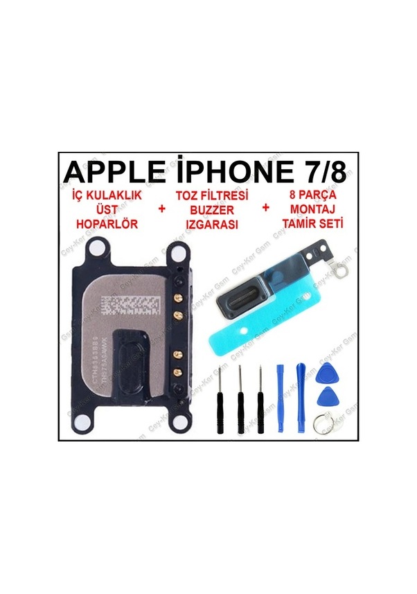 iPhone 7 Uyumlu Ahize Iç Kulaklık Üst Hoparlör+Toz Filtresi Izgara ...