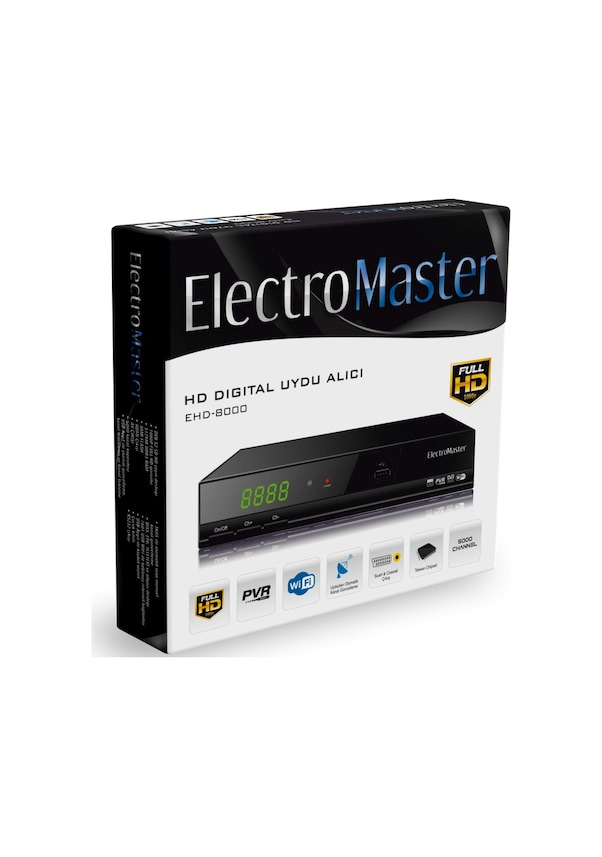 Electromaster EHD-8000 Kasalı Uydu Alıcısı Fiyatları ve Özellikleri