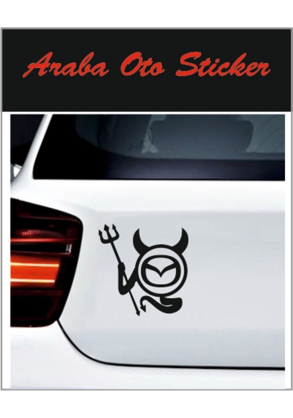 Mazda Logo Sticker Şeytan Logo Siyah Fiyatları ve Özellikleri