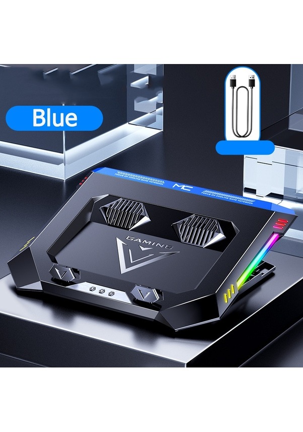 Gubisi Mavi Oyun Dizüstü Soğutucu Rgb Led Dizüstü Bilgisayar Standı