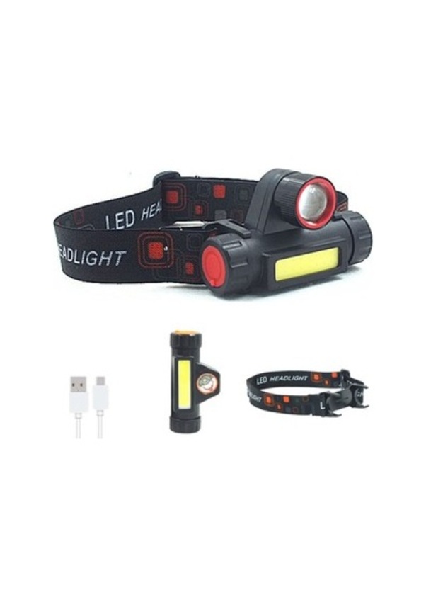Şarj Edilebilir Mir Led Kafa Feneri Mir Led Kafa Feneri Ct-9120 Siyah ...