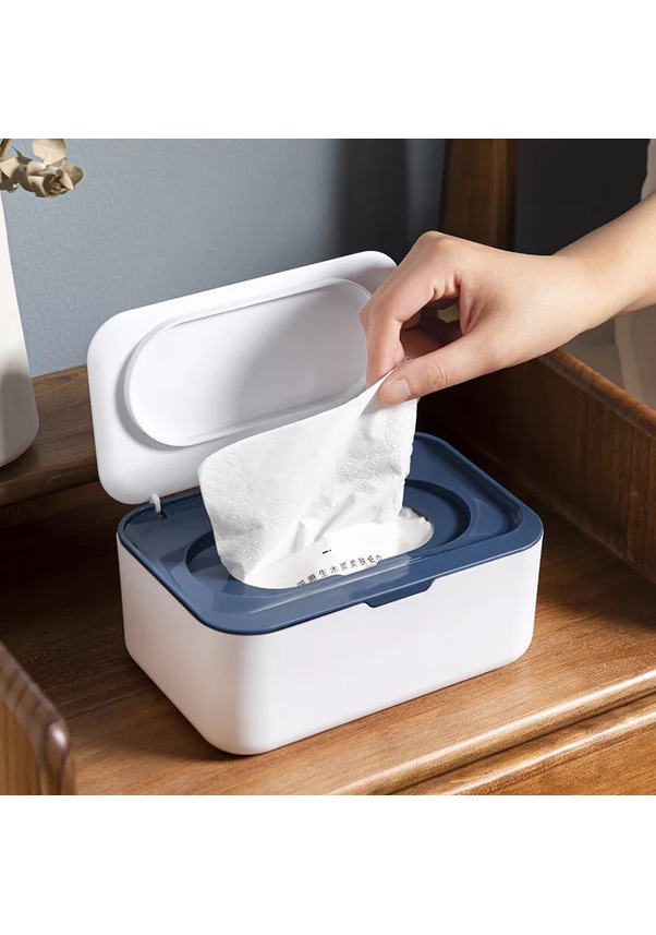 Beyaz Gri-ıslak Kapaklı Mendil Kutusu Islak Mendil Mendil Peçete ...