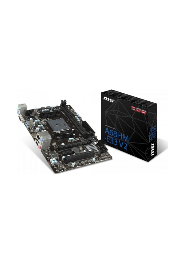 Msi A68HM-E33 V2 AMD A68H 2133 Mhz (OC) DDR3 Soket FM2+ mATX Anakart ...