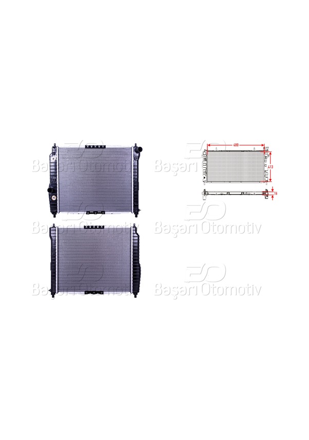 Wısco Su Radyatoru Brazıng At 480x413x16 96536524 BO-96536524-WISCO ...