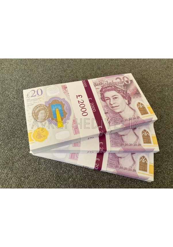 300 ADET 20 STERLİN BANKNOT POUND PARA GEÇERSİZ DÜĞÜN İÇİN PARALA ...