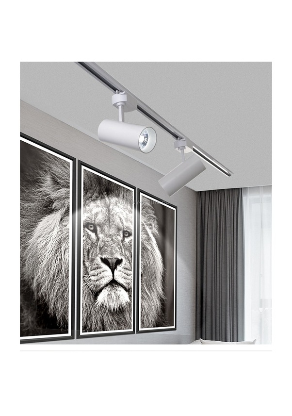 4 Adet 30 Watt Led Ray Spot Lamba Tavan Armatürü 1 Metre Raylı ...