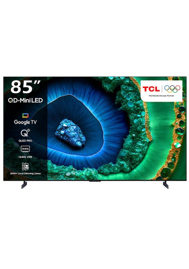 Tcl 85C855 85" 215 Ekran Uydu Alıcılı Smart 4K Premium QD-Mini LED TV ...