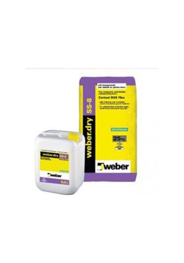 Weber.dry Ss-8 Yarı Elastik Su Yalıtım Harcı Cerinol D2k Flex 35kg Set ...