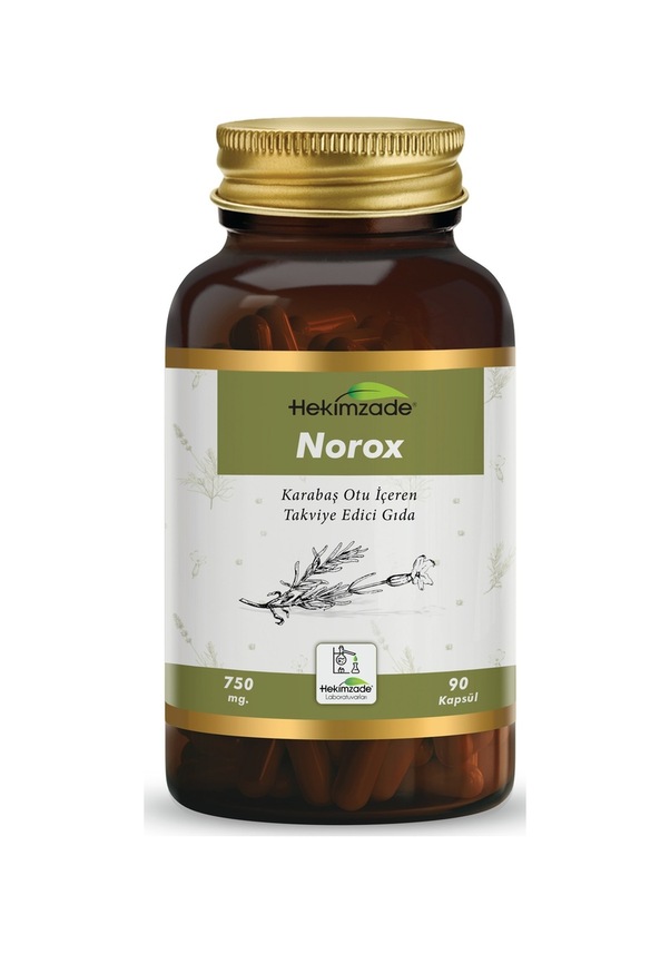 Hekimzade Norox Karabaş Otu İçeren Takviye Edici Gıda 750mg 90 Kapsül ...