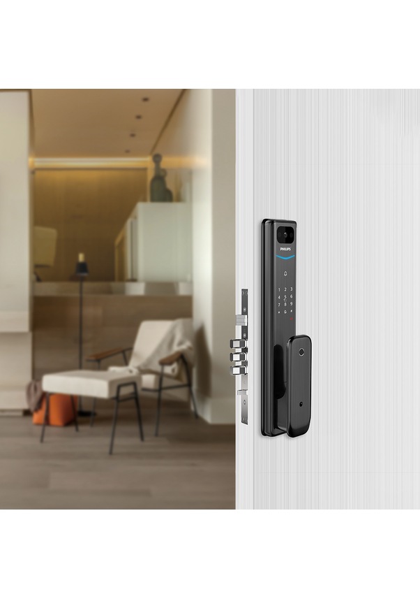 Philips Alpha VP-5HWS Kameralı Parmak İzi EasyKey Akıllı Şifreli Kapı ...