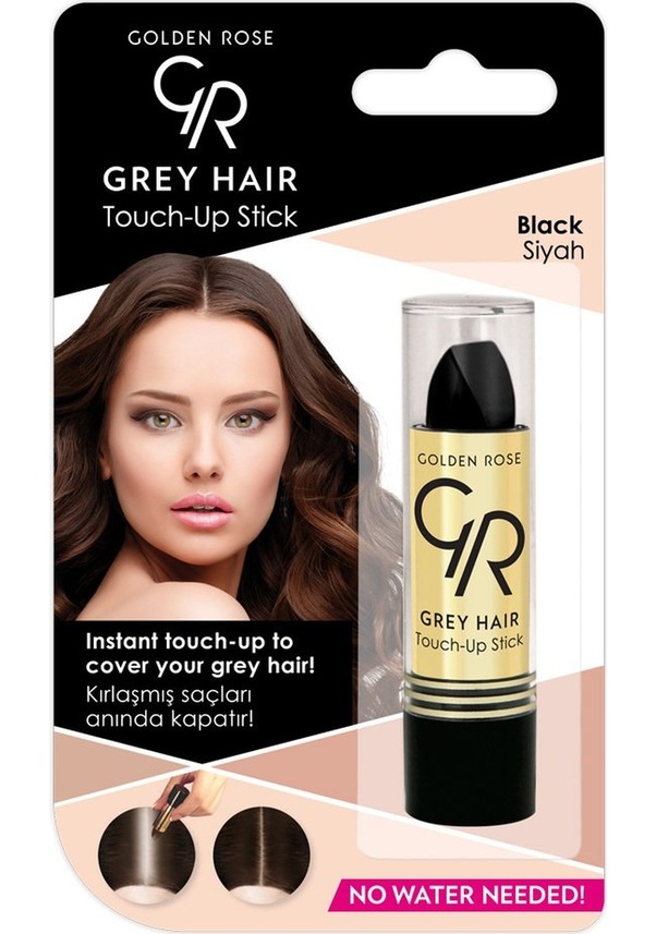 Golden Rose Gray Hair Beyaz Kapatıcı Saç Ruju 01 Siyah 01 Siyah ...