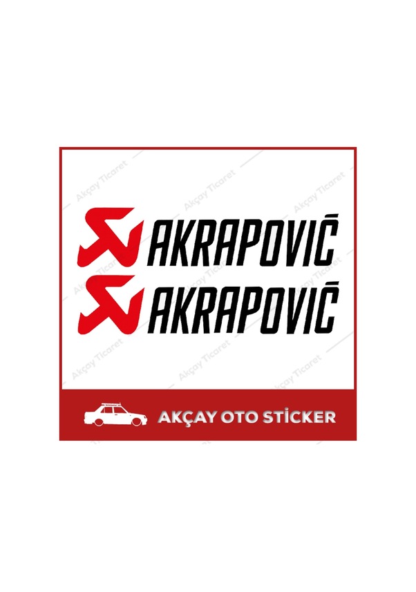 Akrapovic Egzoz Sticker Motorsiklet Sticker Akrapovic Sticker Bordo ...