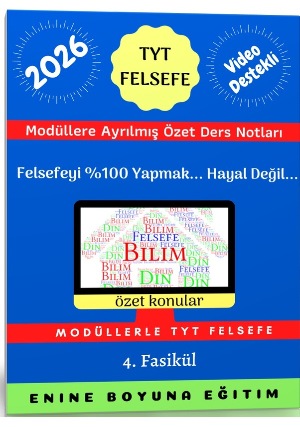 2026 TYT Felsefe Hazırlık Seti (4 Modül Kitap + Ders Videoları) Fiyatları ve Özellikleri