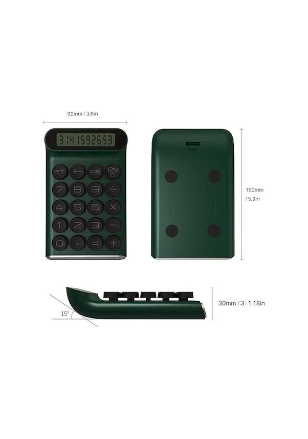 Mekanik Anahtar Hesap Makinesi Günlük Ve Temel Ofis İçin Elde Taşınabilir 10 Haneli Büyük Lcd