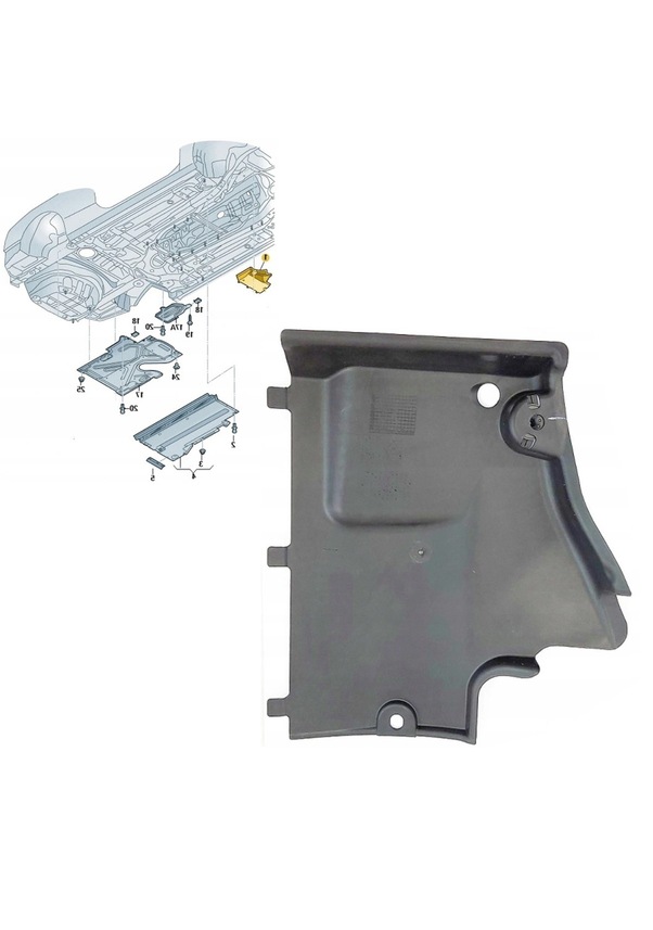 Audi A4 2009-2012 Küçük Alt Taban Kaplaması Sol 8K0825201 Fiyatları ve ...