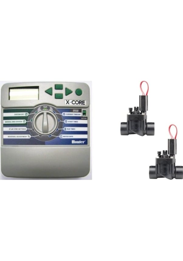 HUNTER X-CORE 201 KONTROL ÜNİTESİ VE SELENOİD VANA SETİ (2 İSTASYON ...