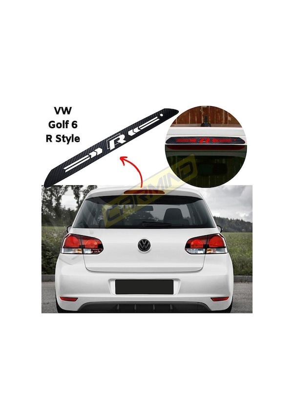Vw Golf 6 R Style Karbon Arka Fren Lambası Sticker Fiyatları ve Özellikleri