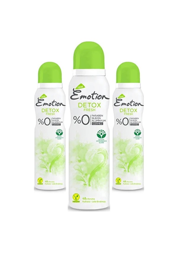 Emotion Detox Fresh Kadın Deo 150ml X3 Fiyatları ve Özellikleri