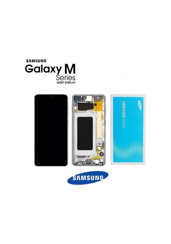 Samsung Galaxy M30S M307 Lcd Ekran Dokunmatik Siyah Servis Çıtalı Siyah ...
