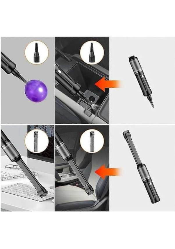 Createtech Toz Toplayıcı-siyah Taşınabilir Süpürgesi Süpürgesi Mini Ev Elektrikli Elektrikli El ...